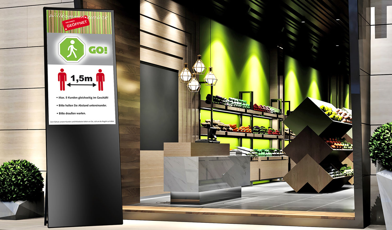Werbedisplays und Digital Signage - Unser Onlineshop