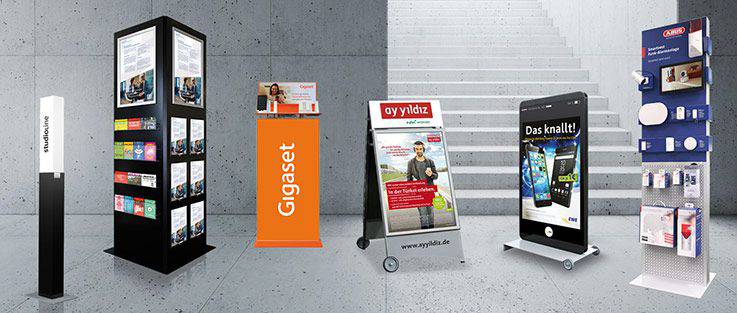 Displays, Digital Signage und Werbeträger Made in Germany